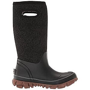 Bogs Womens Whiteout Boot Snow, Faded Print-Black, 10