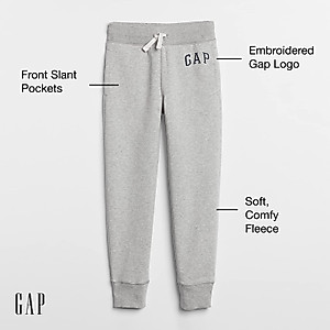 GAP Boys Heritage Logo Pull-on Jogger Sweatpants, Brazen Brown, Medium US