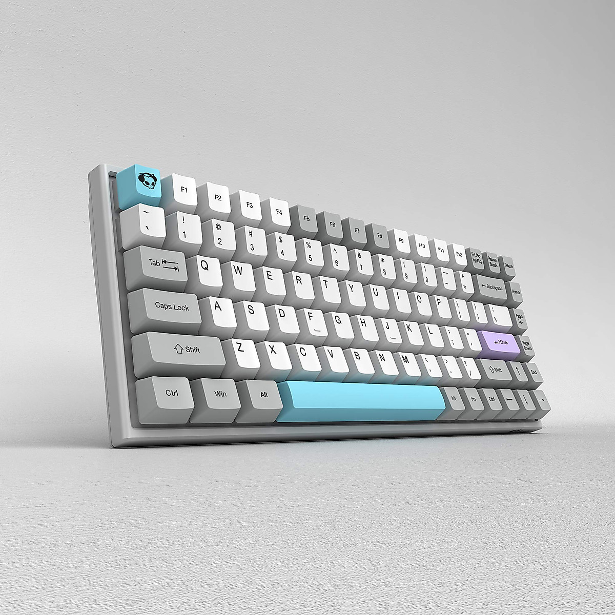 YUNZII AKKO 3084 Silent Wireless Mechanical Keyboard with Bluetooth 5.0, Dye-Sub PBT Keycap Upgraded Mechanical Gaming Keyboard (Akko Pink Switch, 84 Keys)