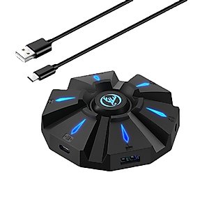 Keyboard and Mouse Adapter Converter Instead of Joystick,Support Headset Voice Gamepad Adapter Compatible With Ps4, N-Switch, Xbox One, Ps3, Xbox 360