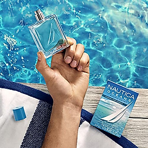 Nautica Oceans Pacific Coast Eau de Toilette 1.6 fl oz (Pack of 1), Notes of Apple, Cyclamen, and Amberwood, Men's Fragrance, Long Lasting, Everyday Fragrance, Travel Size