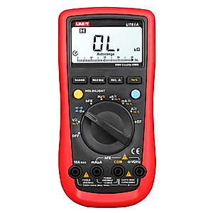 UNI-T UT61A Digital Multimeter Modern DMM Transistor NCN Tester Voltage Current Resistance Frequency Meter LCD Back-Light