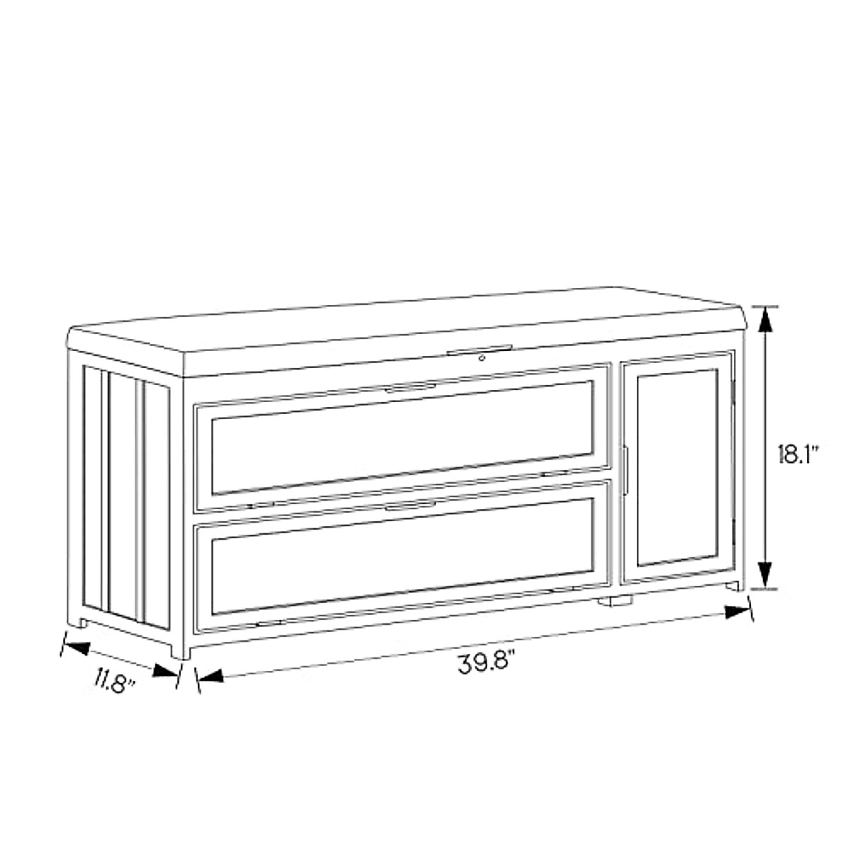 MoNiBloom Shoe Bench Entryway with Storage, Bamboo Multifunctional Organization Shoe Rack with Doors Tall Compartment for Hallway Bedroom, Brown