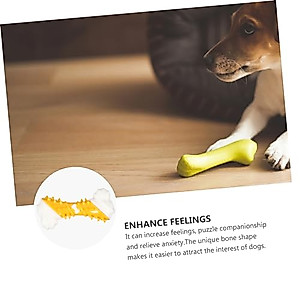 Beavorty 3pcs Pet Teething Toys Chew Toys for Puppies Dog Toys for Small Dogs Dog Teeth Cleaning Toy Bone Dental Chew Toy Teeth Training Dog Bone Puppy Bone Toy Pet Bone Toy Pet Molar Toy