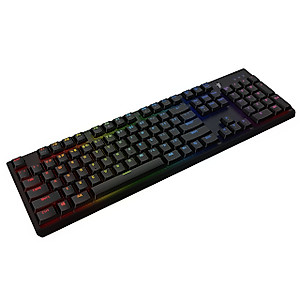Tesoro Gram Spectrum Low Profile G11SFL Blue Mechanical Switch Single Individual Per Key Full Color RGB LED Backlit Illuminated Mechanical Black Gaming Keyboard TS-G11SFL B (BL)