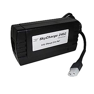 SkyCharge 2402 Advanced Charger for Bruno Stair Lift Stairlift SRE-1540, SRE-1550, SRE-2000, SRE-2010 Elite, CRE-2110 Curved, CRE-2100, SRE-2750 Models; Replaces OEM-2402, BCR-24018