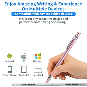 Stylus Pencil for Lenovo Smart Tab M10 Plus 2nd/3rd Gen Pen,Minilabo Touch Screens Digital Stylus Pen with 1.5mm Fine Tip Stylist Pen for Lenovo Smart Tab M10 Plus Drawing and Writing Pencil,Pink