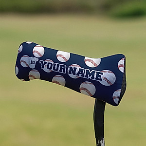 Personalized Baseball Jersey Blade Putter Cover