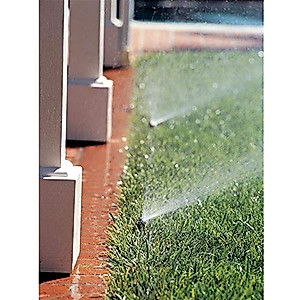 Rain Bird 1804AP4PK Professional Pop-Up Sprinkler, Adjustable 0° - 360° Pattern, 8' - 15' Spray Distance, 4" Pop-up Height, 4-Pack, Black