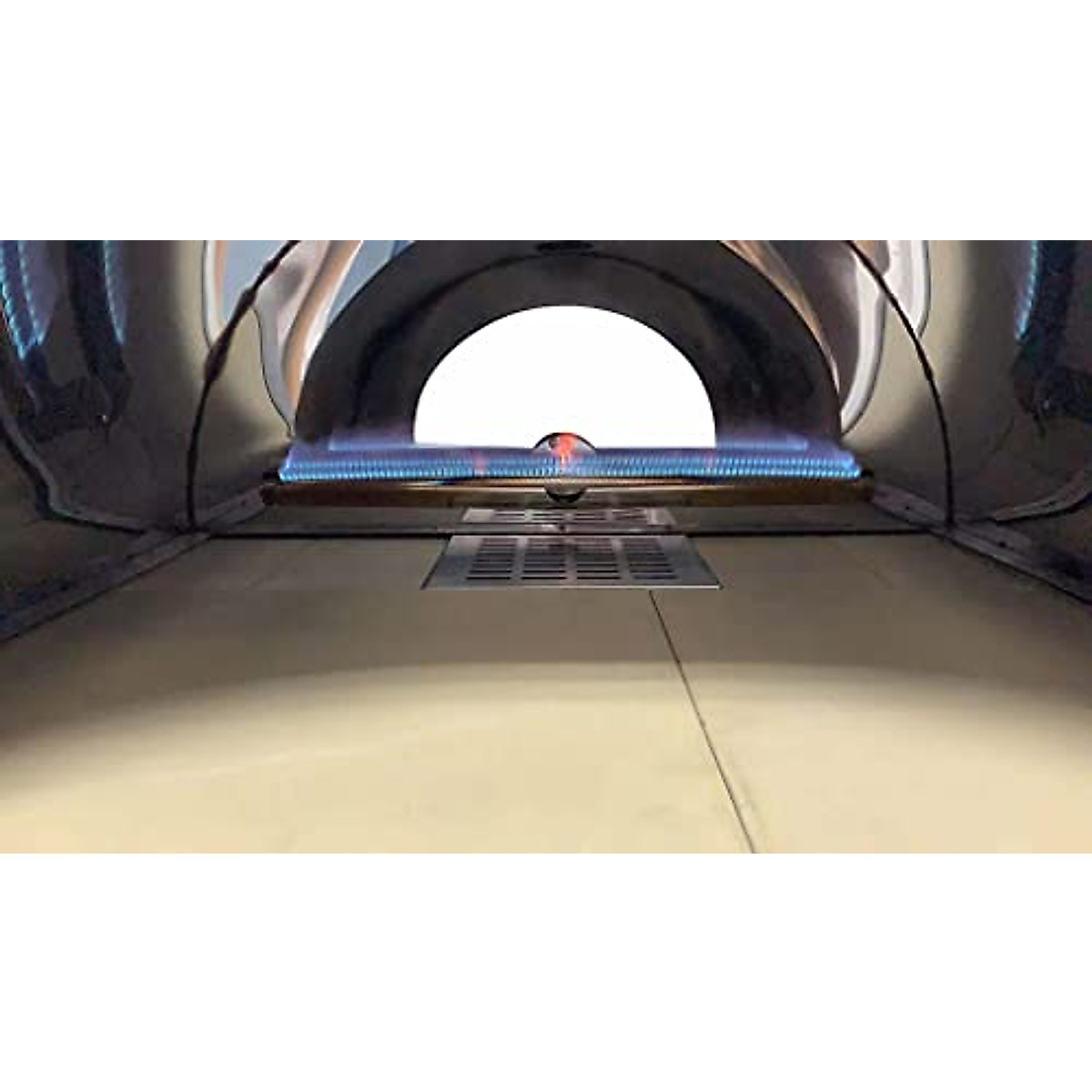 MCP-Distributions 32.5'' Outdoor Propane or Wood Fired Silver Stainless Steel Artisan Pizza Oven or Grill with Waterproof Cover, Pizza Peel