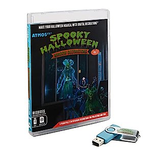 AtmosFX® Spooky Halloween Digital Decoration on USB Includes 9 Atmosfx Video Effects for Hallloween