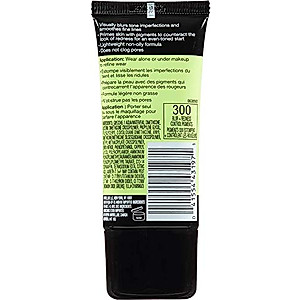 Maybelline Face Studio Master Prime Face Primer Makeup Base, Blur + Redness Control, 1 Count