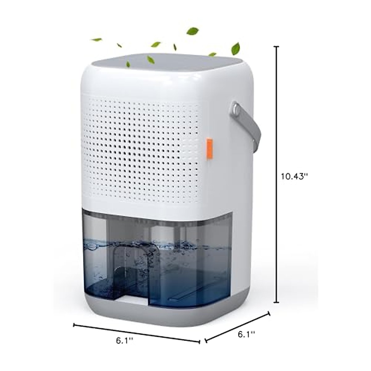 Dehumidifiers for Bedroom - Small Dehumidifier with drain hose 1450ml/49oz - with 2 Modes - 7 Colors LED Light-Auto Shut Off - Ultra Quiet Below 40 dB for 250 sq ft(Hose not included)