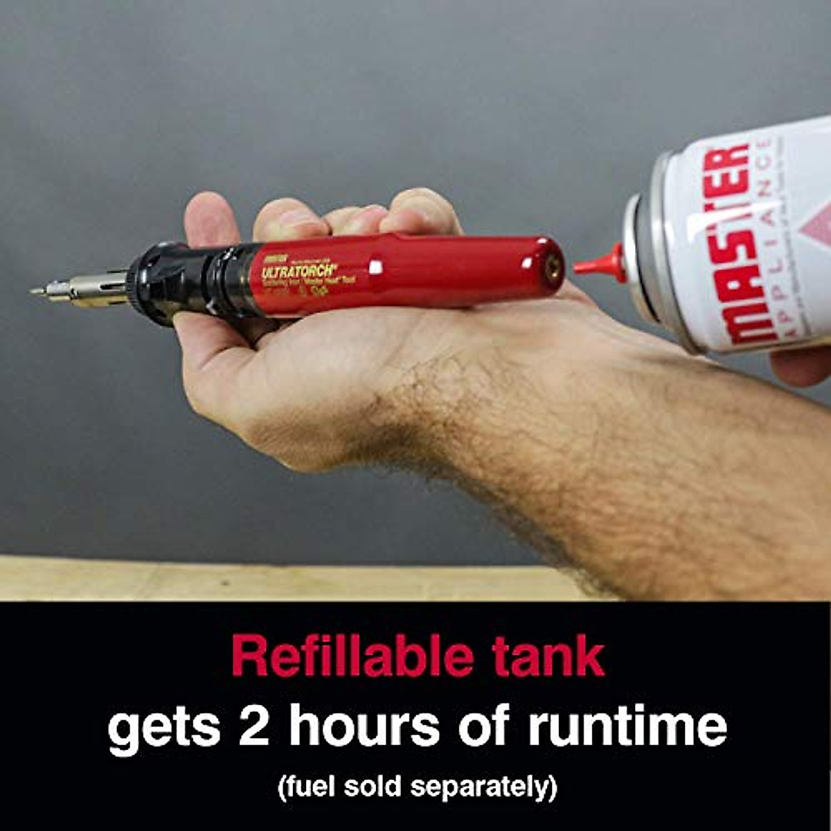 Master Appliance Ultratorch UT-100SiK Butane Powered Cordless Soldering Iron, Flameless Heat Tool for Wire Connectors and Pinpoint Butane Torch, 3 in 1 Tool with Metal Case - USA Company