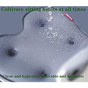 Orthopedic Seat Cushion and Lumbar Support Pillow for Office Chair Memory Foam Car Seat Cushion with Washable Cover Ergonomic Desk Chair Cushion,Gray