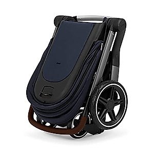 Joolz Hub+ - Parent Facing Stroller for Babies 6 Months+ (Up to 50 lbs) - Compact & Stylish - Easy Fold - One-Hand Steering - LED Lights - XXL Sunhood - Superior Comfort (Navy Blue)