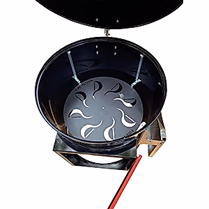 FireDial Baffle Plate Heat Management System for Charcoal BBQ and Barbecue Smokers, UDS, WSM, Kettle (For 22 in. WSM)