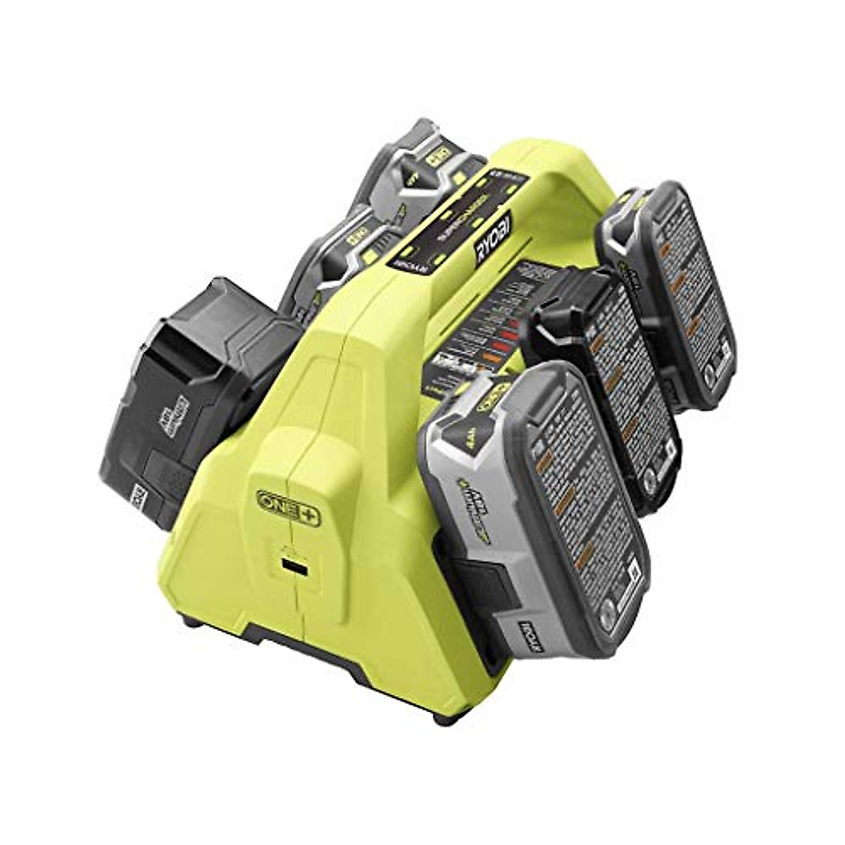 Best Tools Ryobi 18-Volt ONE+ 6-Port Dual Chemistry IntelliPort SUPERCHARGER with USB Port P135