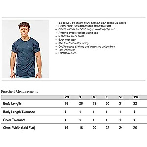 Tultex 202 - Unisex Fine Jersey Tee Charcoal Grey (Charcoal Grey, Extra Large)