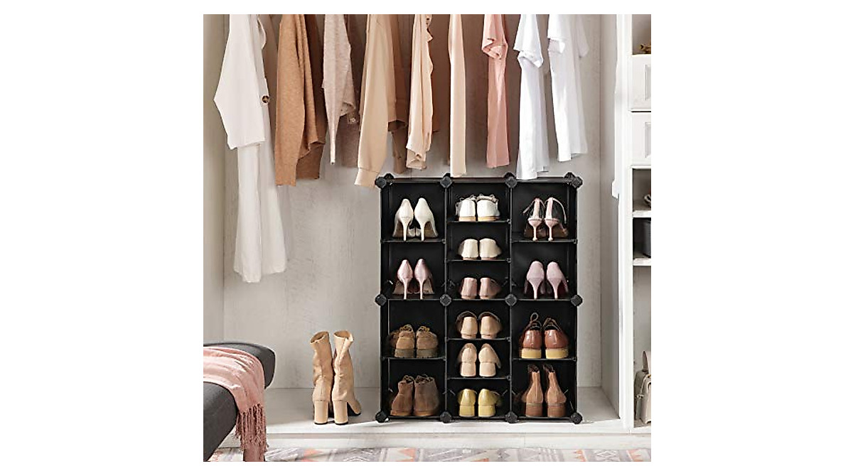 SONGMICS 20-Slot Shoe Rack - Organize & Tidy Your Space