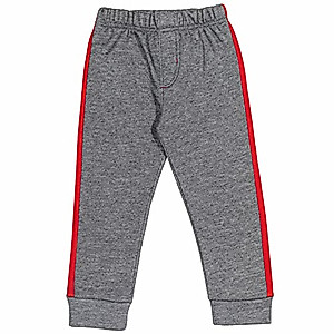 Disney Mickey Mouse Infant Baby Boys Long Sleeve T-Shirt Fleece Pant Set White/Gray 18 Months