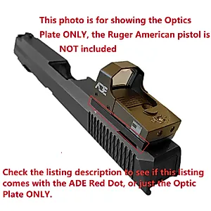 Ade Advanced Optics RD3-006 Green Dot Sight + Optic Mounting Plate for Ruger American Pistol
