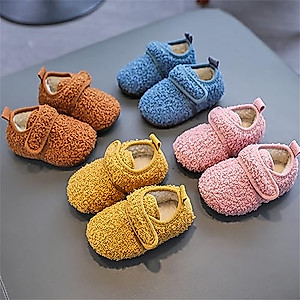 KUBUA Toddler Slippers Boys Girls Outdoor Indoor House Shoes for Kids Pink Size 5.5 Toddler