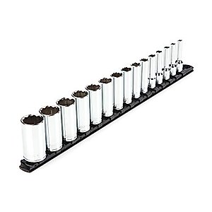 TEKTON 3/8 Inch Drive Deep 12-Point Socket Set, 15-Piece (1/4-1 in.) | SHD91115