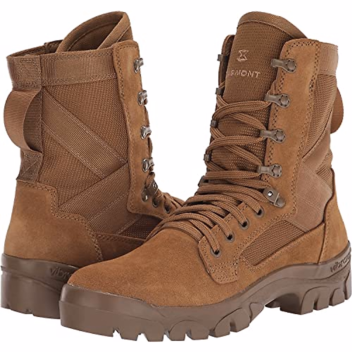 GARMONT TACTICAL T8 Bifida Military Combat Boots for Men and Women, Army, Air Force, AR670-1 Compliant Footwear, Suede Leather, Multi-Terrain Shoes, Coyote, Size 9