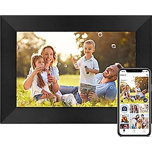 Digital Picture Frame 8 Inch WiFi Digital Photo Frame IPS HD Touch Screen Smart Cloud Photo Frame with 8GB Storage, Auto-Rotate, Easy Setup to Share Photos or Videos Remotely via AiMOR APP