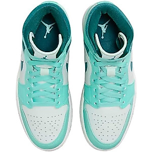 Nike Jordan 1 Mid Women Bleached Turq/Sky J Teal DZ3745-300 9.5