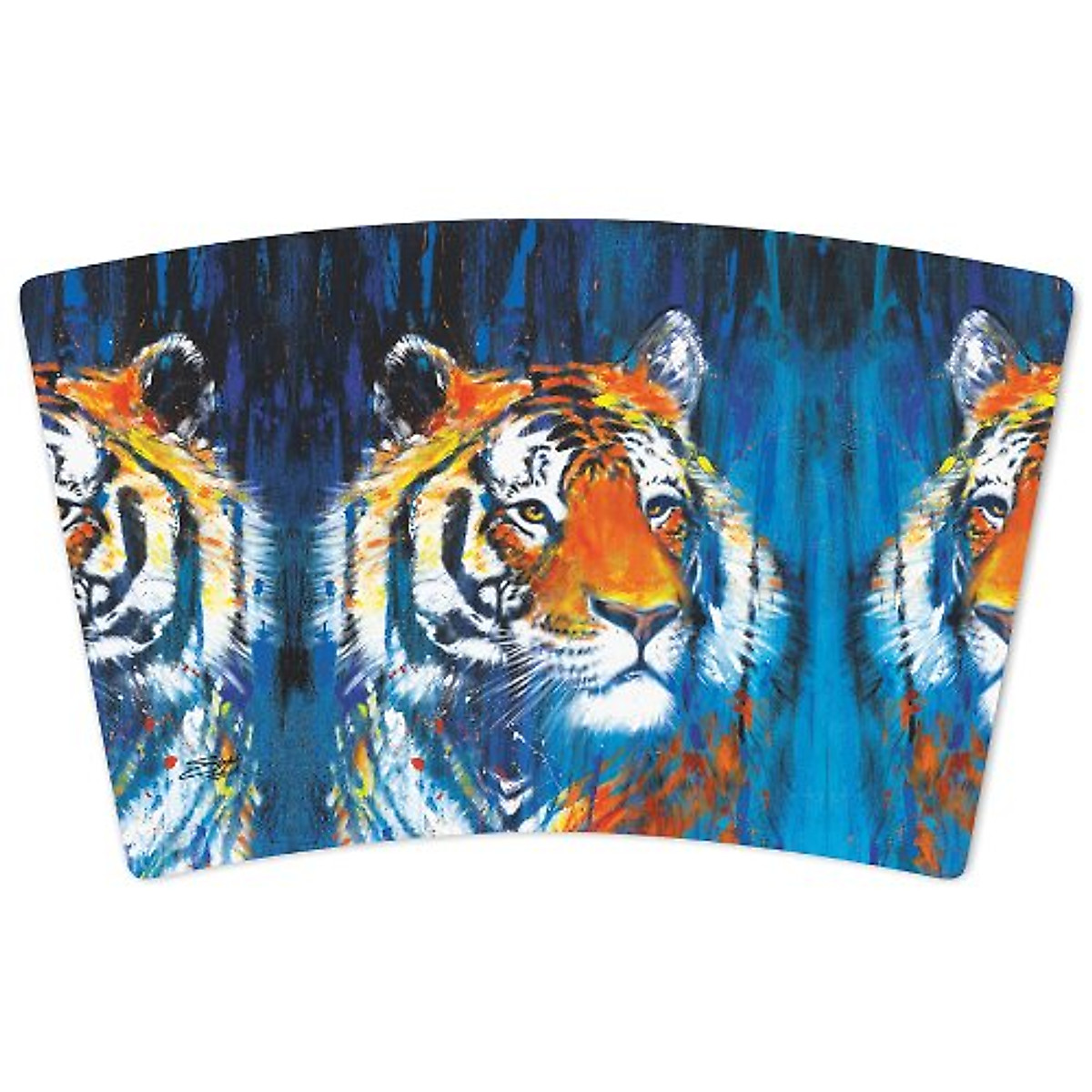 Mugzie "Tiger" Stainless Steel Travel Mug with Insulated Wetsuit Cover, 20 oz, Black