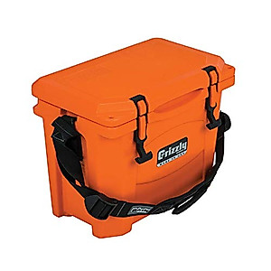 Grizzly 15 Cooler, Orange, G15, 15 QT