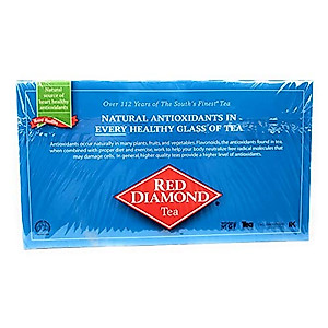Red Diamond All Natural Iced Tea Bags Gallon Size, 12 Count (1)