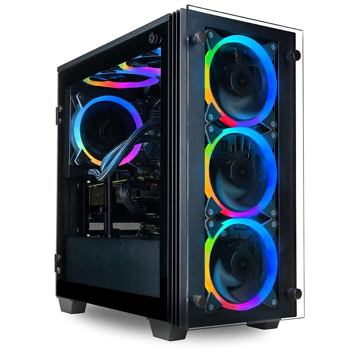 Empowered PC Stratos Micro Gaming Desktop - NVIDIA GeForce RTX 4070, Intel 12 Core i7-12700KF Processor, 32GB DDR5 RAM, 512GB NVMe SSD + 2TB HDD, WiFi, Windows 11 Home - RGB Gamer Computer