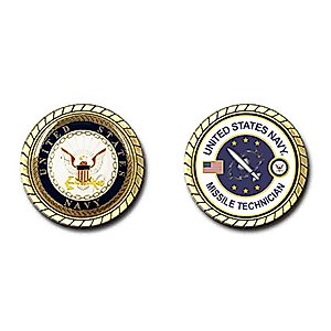 US Navy Missile Technician Challenge Coin - Officially Licensed