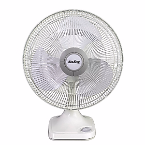 Air King 9106 16-Inch 3-Speed Oscillating Table Fan