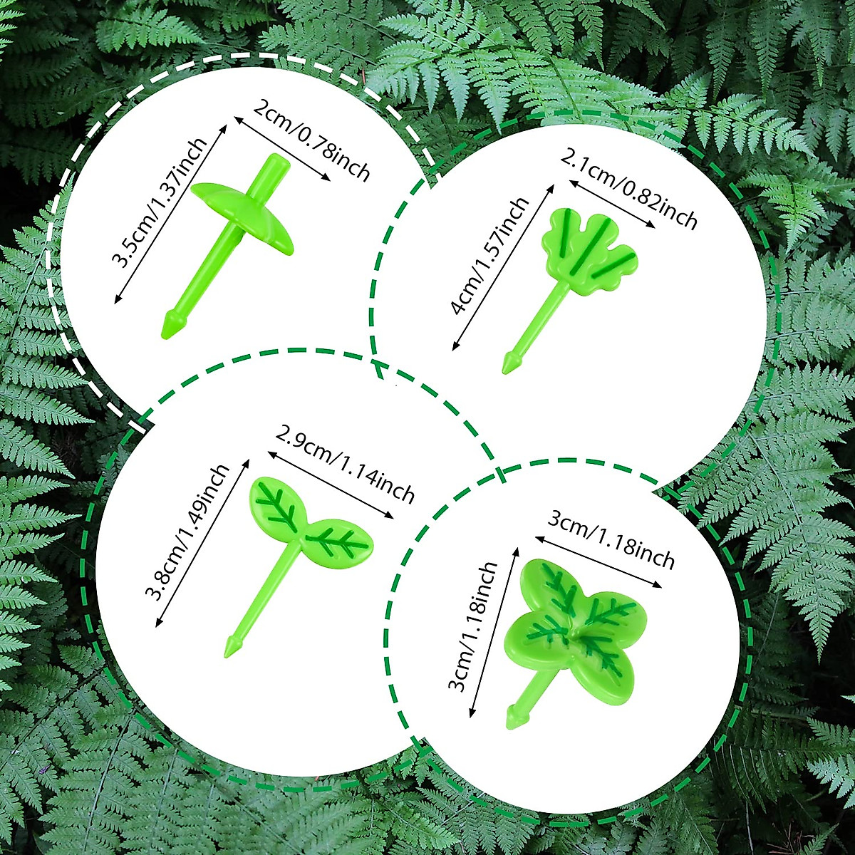 DREMISI 16Pcs Mini Leaf Food Picks for Kids, Cute Bento Box Accessories, Safe, Practical, and Decorative