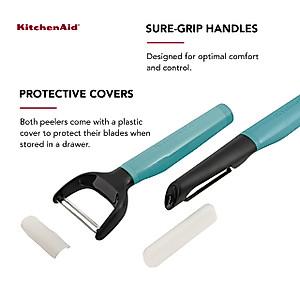 KitchenAid Universal Peeler Set, Set Of 2, Aqua Sky