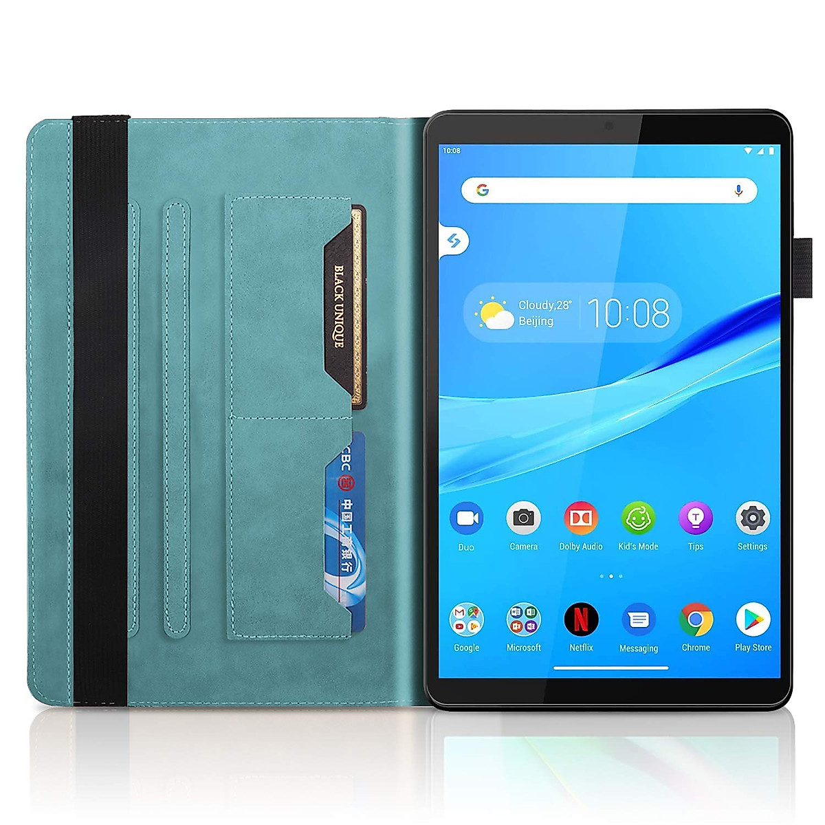 TIPOYOROO Case for Lenovo Tab M8 / Smart Tab M8 Premium PU Leather Cover Folio Stand Case Flip Wallet Shell for Lenovo Tab 8.0 inch TB-8505F / TB-8505X, TB-8505FS Tablet - Turquoise