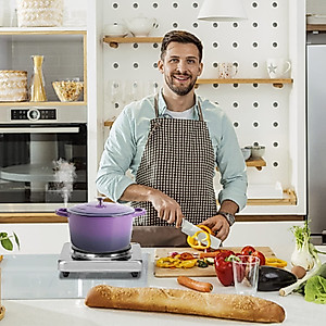 Aigostar Hot Plate for Candle Making, Portable Electric Stove Melting Chocolate, Hot Plates for Soap Making, Cooking Keeps Moka Pot and Food Warm, Adjustable Temperature Control, Easy to Clean