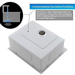 VALISY 25 x 22 x 9 Inch Drop In Topmount Stainless Steel Brushed Nickel Single Bowl Kitchen Sink Extra-thick 16 Gauge, RV Kitchen Sink with Dish Grid and Basket Strainer