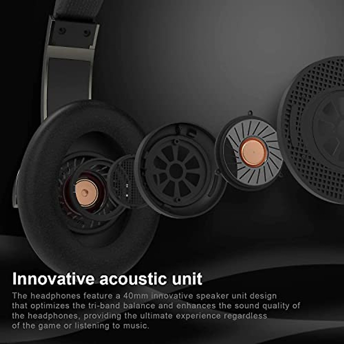 Caymuller Wireless Headphones for TV Watching with 2.4G Digital RF Transmitter Charging Dock Hi-Fi Soft Over-Ear Headset Ideal for Seniors or own Zone, Easy Plug and Play 160ft Range No Audio Delay