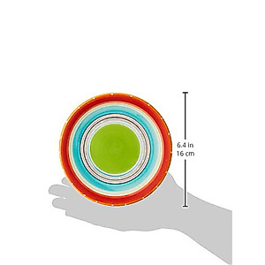 Certified International Mariachi Canape Plates (Set of 4), 6", Multicolor