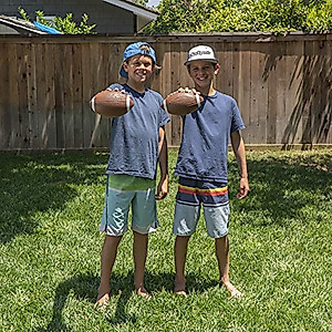 GoSports Xtreme Flight Footballs 6 Pack, 9 Inch Inflatable Footballs