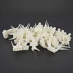 50Pcs Birds Fruit Fork Plastic Birds Food Holder Feeder Device Pin Clip Feeding On Cage for Budgie Canary Small Animals (Bird Fruit Fork)