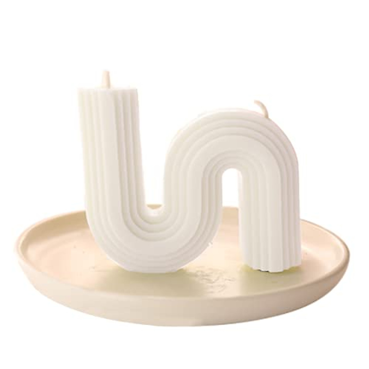 S-Shaped Natural Scent Shaped Candle Christmas Decor Scented Candle Set Aromatherapy Candle Soy Wax Bedroom Decorative Ornaments Birthday Gift Present Companion Gift (Chamomile+Pear &Green Tee)