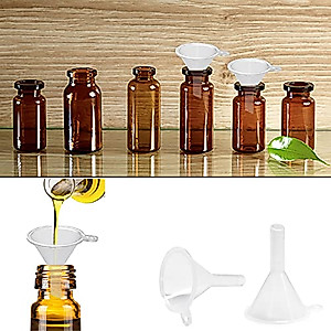 30 Pcs Small Funnel Mini Funnel Clear Plastic Funnels for Lab Bottles, Essential Oils, Perfumes, Spices, Sand Art, Powder Funnel