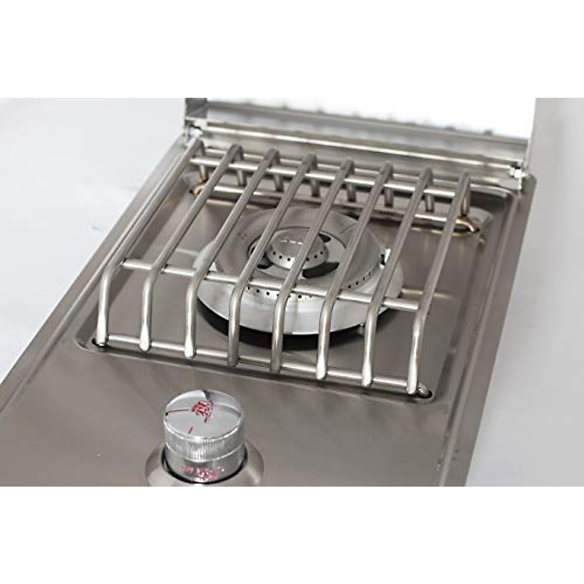 Bull Outdoor Products 60008 Stainless Steel Single Side Burner, Liquid Propane , Gray