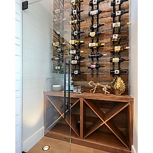Ultra Wine Racks Wall Mounted Wine Racks (3 Foot 1 Deep, Matte Black)